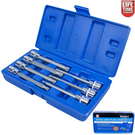 Bluespot Tools 01512 Extra Long Reach 38in Square Drive Spline Bit So