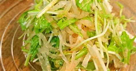 糸こんにゃくと水菜のサラダ・ダイエット By 赤紫芋介 【クックパッド】 簡単おいしいみんなのレシピが321万品