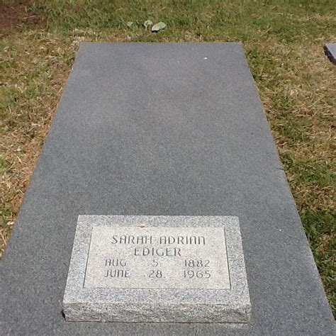 Sarah “sadie” Adrian Ediger 1882 1965 Mémorial Find A Grave