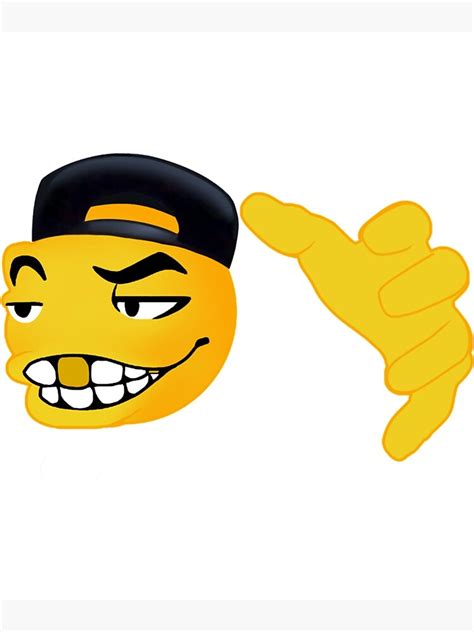 Dab Me Up Emoji Grabs Your Balls Meme Art Print For Sale By