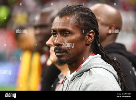 Al Khor Qatar 04th Dec 2022 Senegal Coach Aliou Cisse Looks On During The 2022 FIFA World