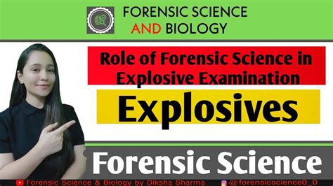 Explosives Role Of Forensic Science In Explosive Examination Youtube