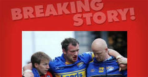 Peacock Facing Four To Six Weeks Out Daily Star