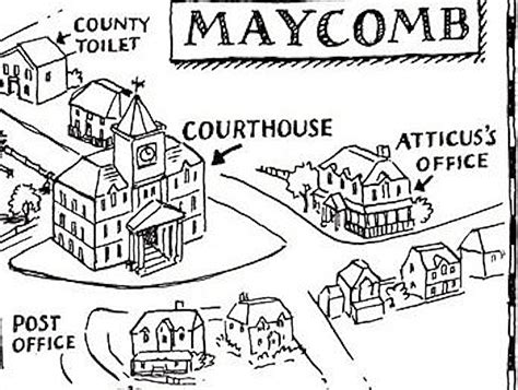 Maycomb County Map With Quotes Chapters 1 8 Discrimination To Kill