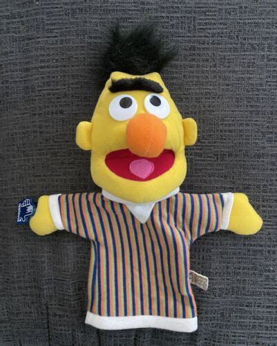 Vintage 1991 Sesame Street Bert Hand Puppet 13 Made By Applause