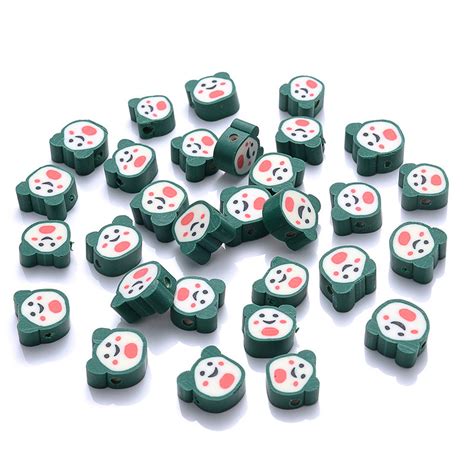 Badu Bg 30 50 100 бр Малко мече глинени мъниста полимерни мъниста дистанционни мъниста с