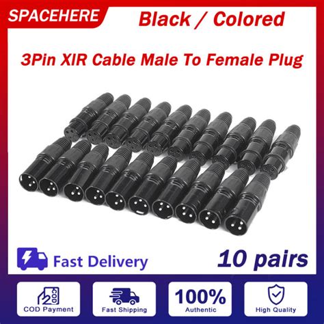20pcs 3pin Xlr Male To Female Microphone Extension Cable Microphone