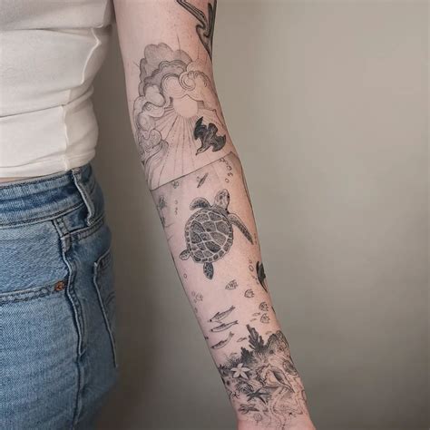 30 Calming And Awesome Ocean Tattoo Ideas For Men And Women In 2023