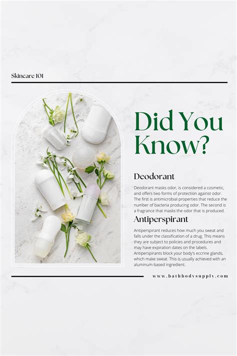 Deodorant Vs Antiperspirant Understanding The Difference