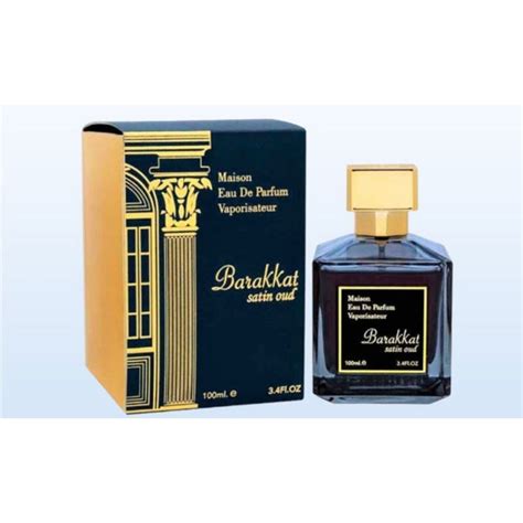Barakkat Satin Oud Fragrance World Edp 100ml Dupe Mfk Oud Satin Mood
