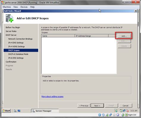 Konfigurasi DHCP Server Pada Windows Server 2008