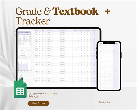 Grade Tracker Spreadsheet Gpa Calculator College University