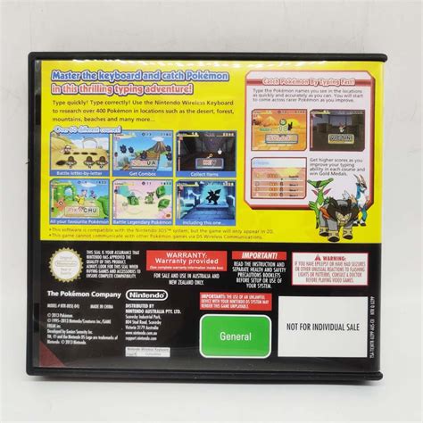 Nintendo Ds Learn With Pokemon Typing Adventure Plus Wireless Bluetooth
