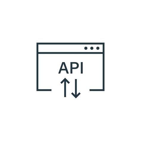 Api Icon In Flat Style Software Integration Vector Illustration On