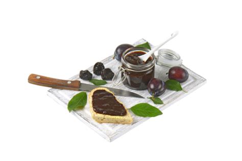 Damson Plum Spread Food Bread Nobody Prune Jam Jar Fruit Png