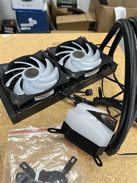 Used Msi Mag Series Coreliquid C240 Aio Liquid Cpu Cooler 240mm