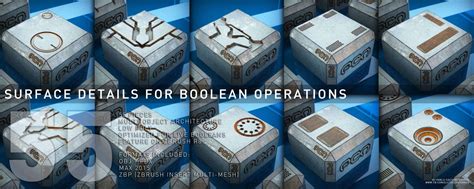 Surface Details For Boolean Operations 3d Model By Ltcdata
