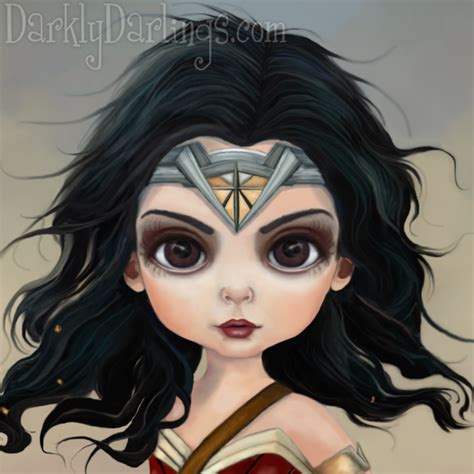 Diana Wonder Woman Darkly Darlings By Sandra Macdougall