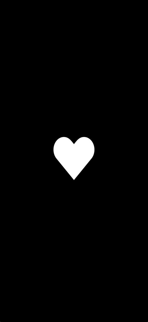🖤Черные обои на телефон Ios Android с сердцем🖤 Wallpaper Celestial