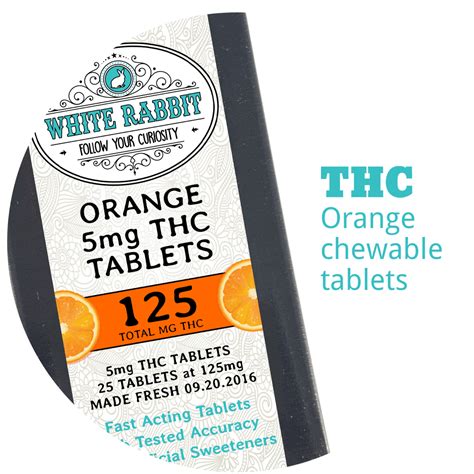 White Rabbit Thc Orange Chewable Tablets Leafly