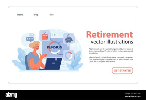 Retirement Planning Concept Woman Explores Pension Options Focusing
