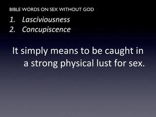 Bible Words On Sex Without God PPT