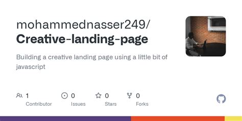 Github Mohammednasser Creative Landing Page Building A Creative