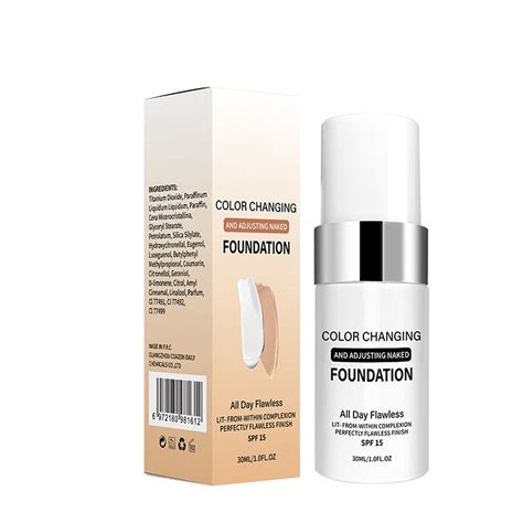 Color Changing And Adjusting Naked Foundation SPF 15 All Day Flawless