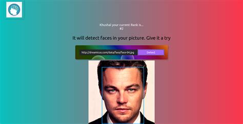 Github Codekhal Smart Brain A Beautiful Face Detection Application Using Tensorflow Js Image