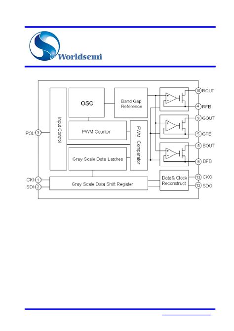 WS2801 datasheet(4/15 Pages) WORLDSEMI | 3-Channel Constant Current LED ...