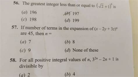 For All Positive Integral Values Of N 32n2n 1 Is Divisible By Filo