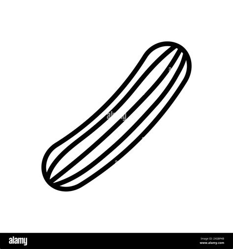 Cucumber Icon Vector Design Template In White Background Stock Vector