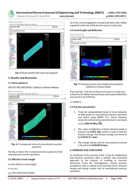 Determination Of Fracture Parameters Of Conventional Concrete Using Ansys Pdf