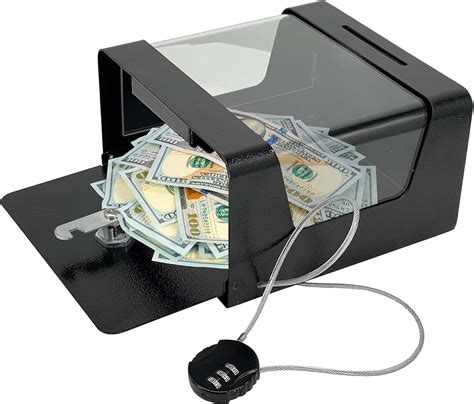 Amazon Com Steel Locking Tip Box Heavy Duty Secure Tip Jar With Combination Cable Lock Use