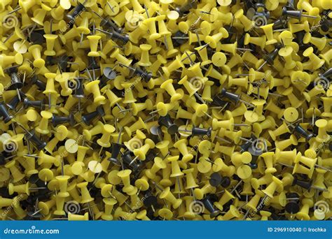 Several Assorted Colors Of Plastic Push Pins Stock Illustration