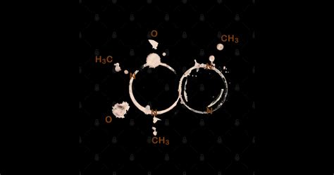 Coffee Ring Caffeine Chemical Structure Coffee Sticker Teepublic