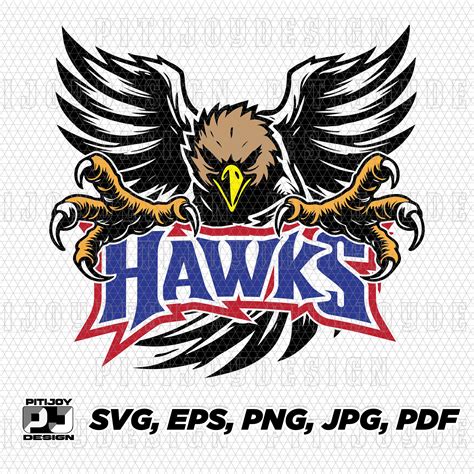 Hawks Svg Hawk Svg Hawks Png Hawk Png Hawks Mascot Svg Hawks School Spirit Png Hawks