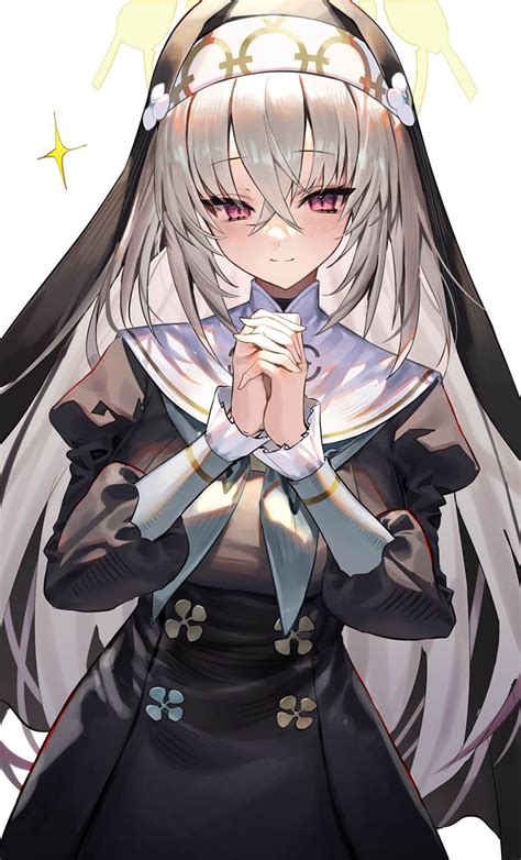 碧蓝档案 Utazumi Sakurako 歌住樱子蔚蓝档案 女孩子 修女 kabi illustration PixivBox
