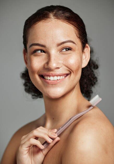 Premium Photo Toothbrush Woman Brushing Teeth And Dental Wellness