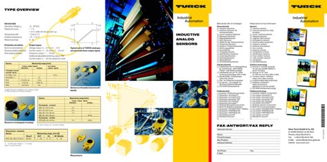 Inductive Analog Sensors