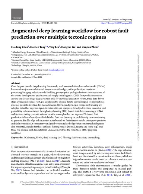 pdf augmented deep learning workflow for robust fault prediction over