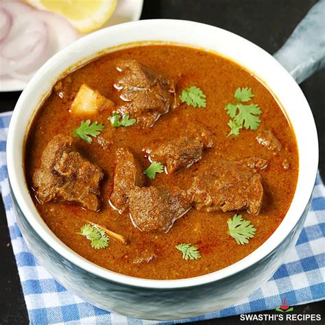 Goat Curry Recipe Chettinad Goat Kulambu Swasthis Recipes