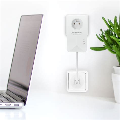 Prise Cpl Netsocket Duo 1200 Avec Prise Gigogne