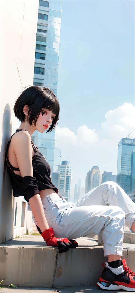 1125x2436 Faith Connors Mirrors Edge Fanart Iphone Xsiphone 10iphone