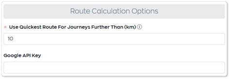 Dispatch Configuration Route Calculation 365 Management Autocab Help