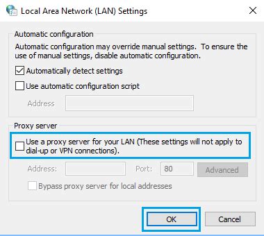 Cómo corregir un error de No se puede conectar al servidor proxy en