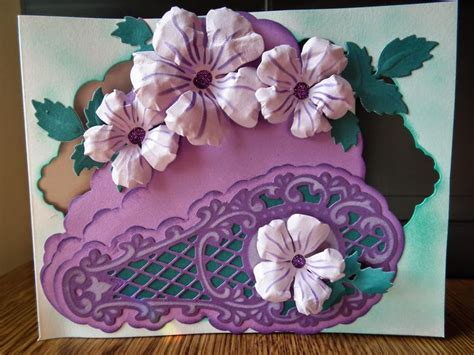 Crafty Card Tricks Fans And Flowers Card Card Tricks Cards Window Cards