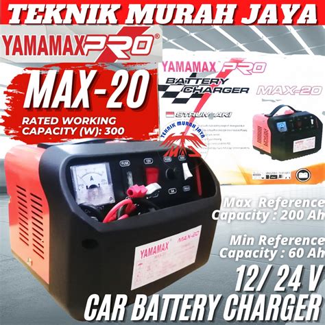 Jual YAMAMAX MAX Setrum ACCU Strum Aki Battery Charger V V Cas Mobil Shopee Indonesia