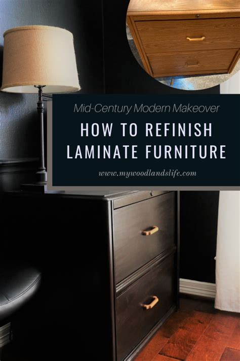 Refinishing Laminate Wood Furniture With Gel Stain My Woodlands Life