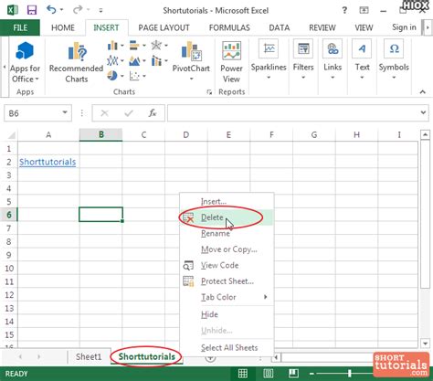 How To Delete A Worksheet In Ms Excel 2013 Free Worksheets Samples